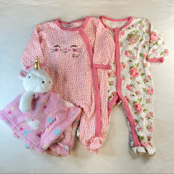 Betsey Johnson | One Pieces | Betsey Johnson 3 Piece Set 2 Long Pjs Sz ...